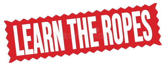 LEARN the ROPES Text Written on Red Stamp Sign Stock Illustration ...