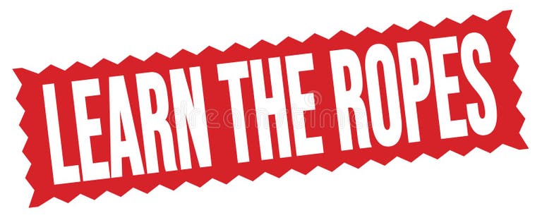 LEARN the ROPES Text Written on Red Stamp Sign Stock Illustration ...