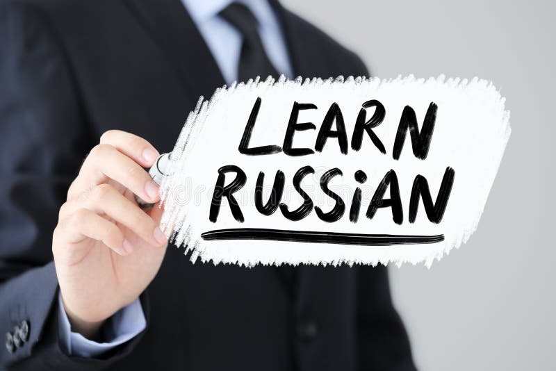 Learn Russian Business Concept Stock Image - Image of online, learn ...