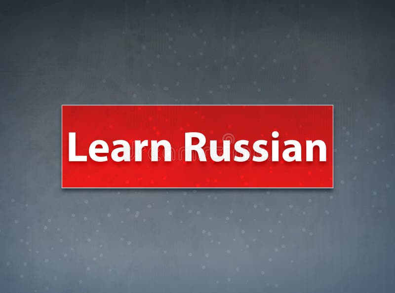 Learn Russian Red Banner Abstract Background Stock Illustration ...