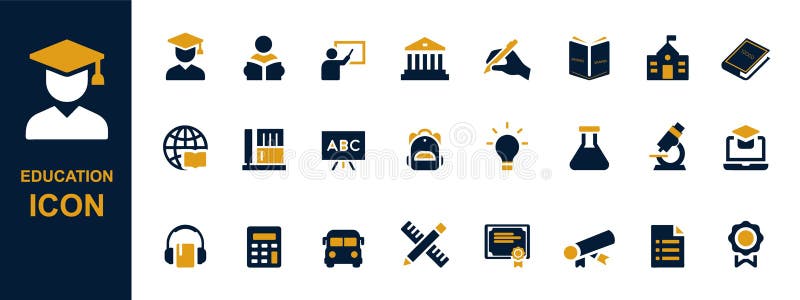Learn Sphere Icons – Academic Tools & Knowledge Elements for Digital ...