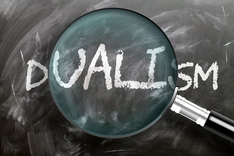 Learn, Study and Inspect Dualism - Pictured As a Magnifying Glass ...