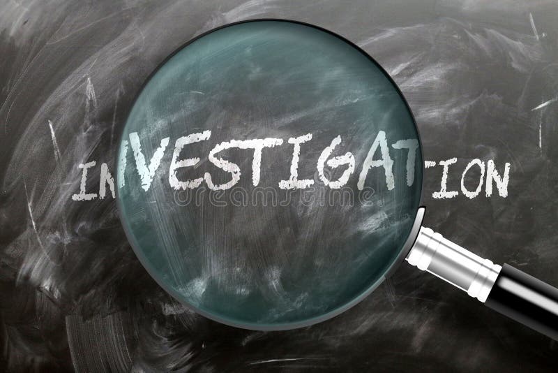 Learn, Study and Inspect Investigation - Pictured As a Magnifying Glass ...