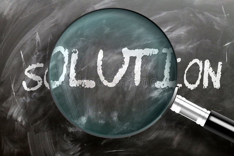 Learn, Study and Inspect Solution - Pictured As a Magnifying Glass ...