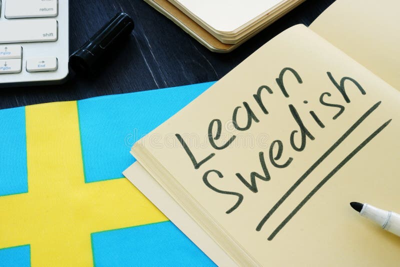 Learn Swedish Language Sign Stock Photo - Image of communication ...