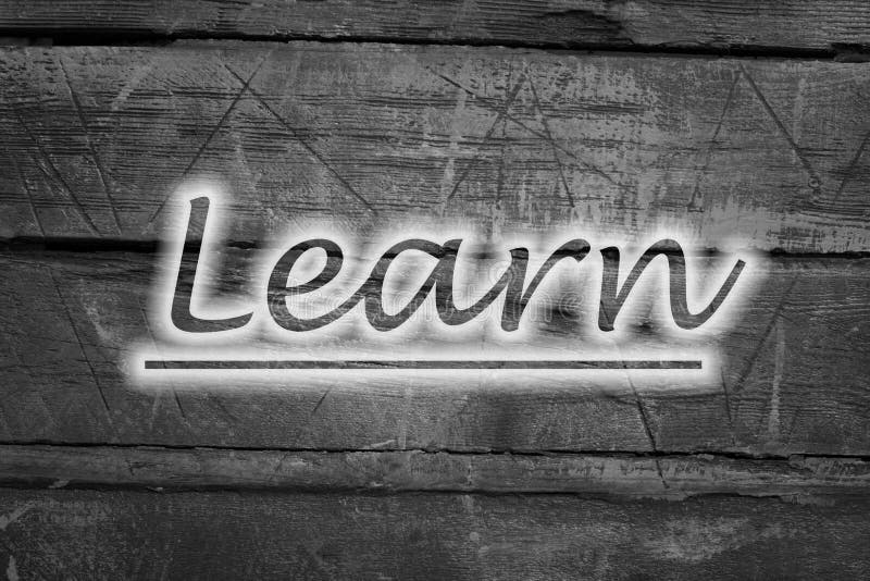 Learn text on background stock illustration. Illustration of keyword ...