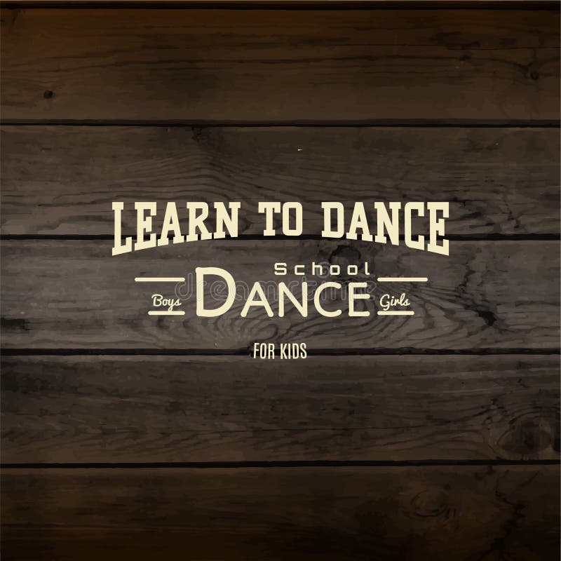 Learn To Dance Badges Logos and Labels for Any Use Stock Image - Image ...