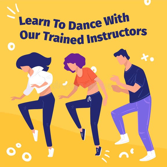 Learn To Dance with Our Trained Instructors Vector Stock Vector ...