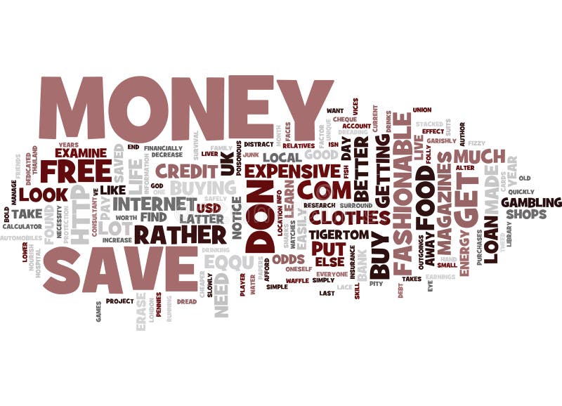 Learn To Save Money Text Background Word Cloud Concept Stock Vector ...