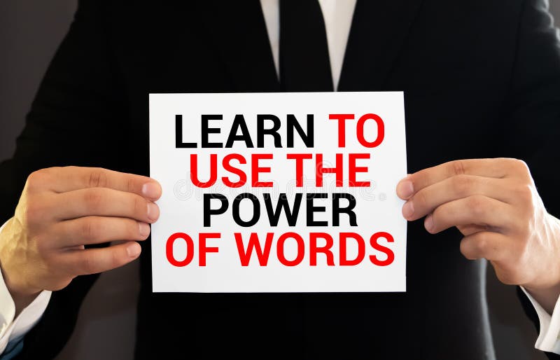 Learn To Use the Power of Words Stock Image - Image of development ...