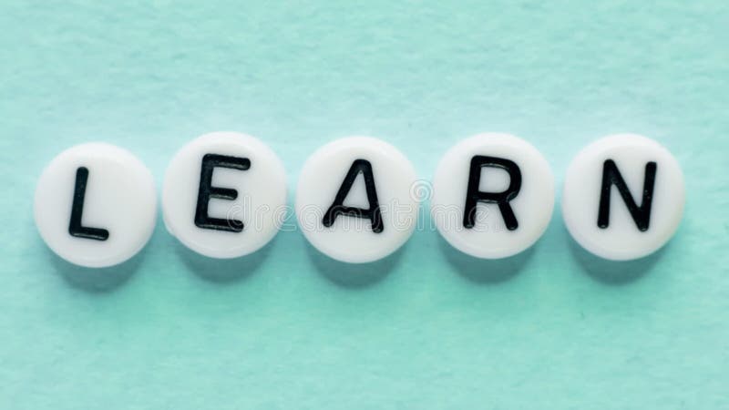 Alphabet Word Abc Text Education Gif Cubes Letters Stock Video - Video ...