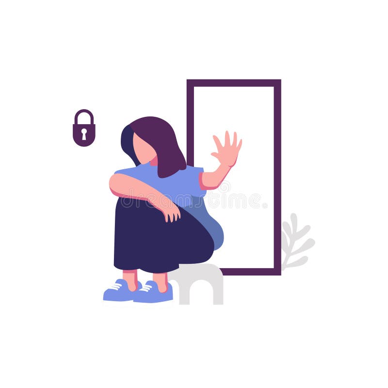 Learned Helplessness Flat Style Illustration Vector Design Stock Vector ...