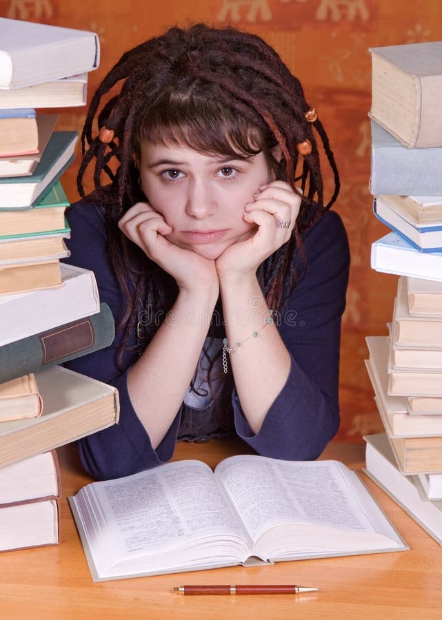 Learner stock image. Image of hair, dress, knowledge - 10017347