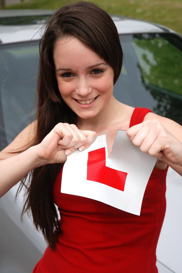 Learner driver stock image. Image of person, outdoors - 9830881