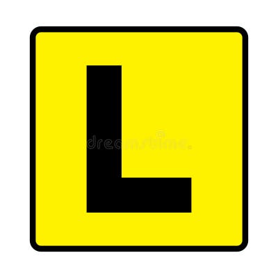 Learner Driver Plate Stock Illustrations – 85 Learner Driver Plate ...
