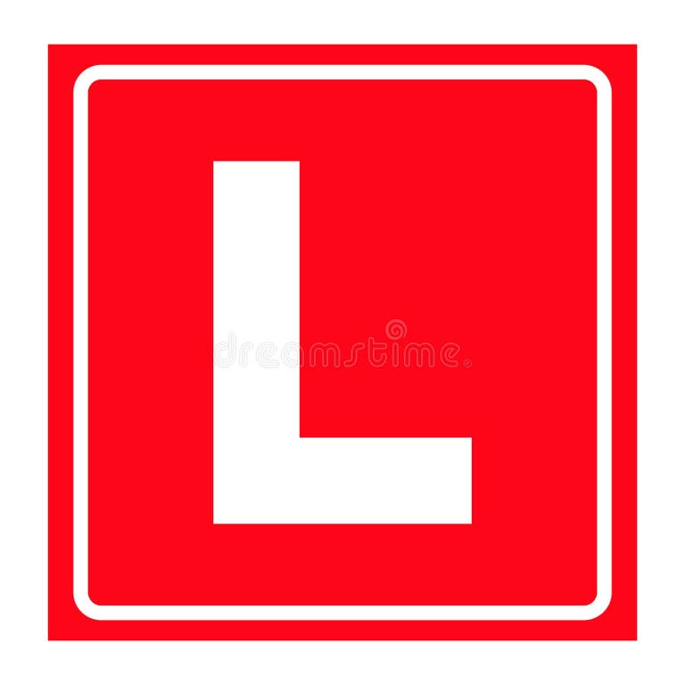 Learner Driver Plate Stock Illustrations – 85 Learner Driver Plate ...