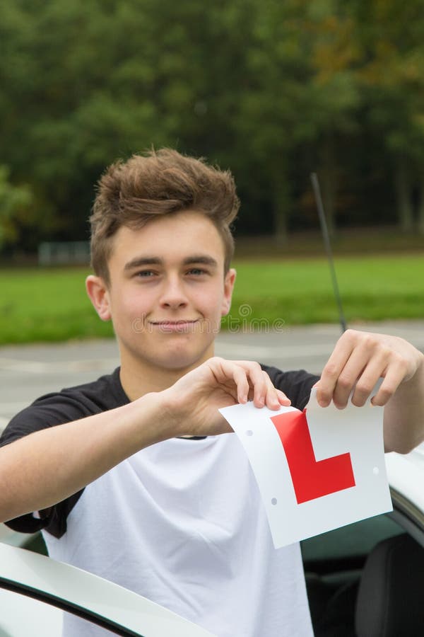 Learner Driver stock photo. Image of driver, teen, driving - 100143422