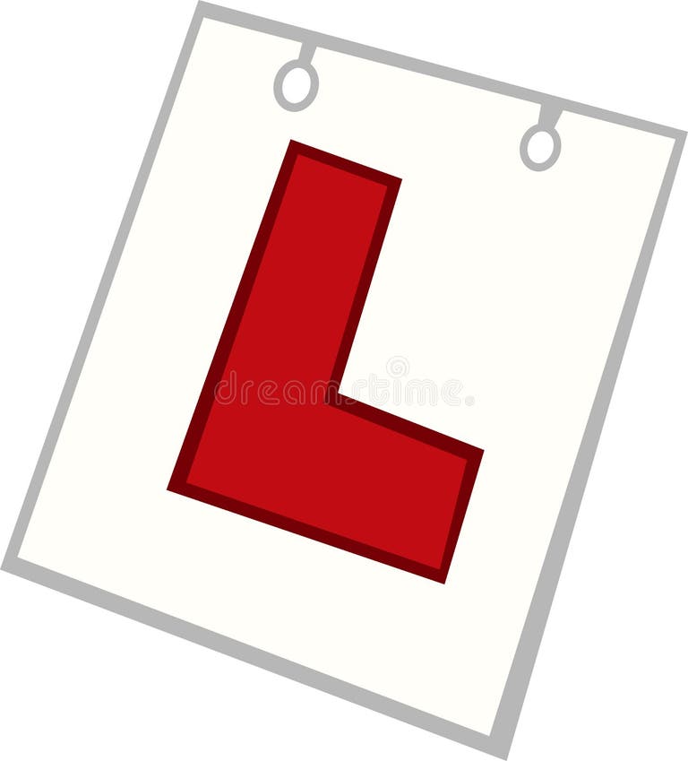 Learner Driver Plate Stock Illustrations – 96 Learner Driver Plate ...