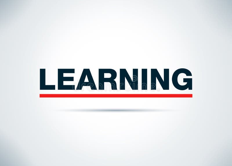 Learning Abstract Flat Background Design Illustration Stock ...