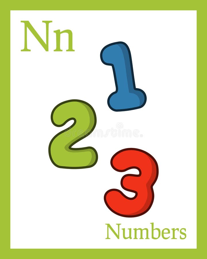 Colorful Numbers Seamless Pattern Stock Vector - Illustration of ...