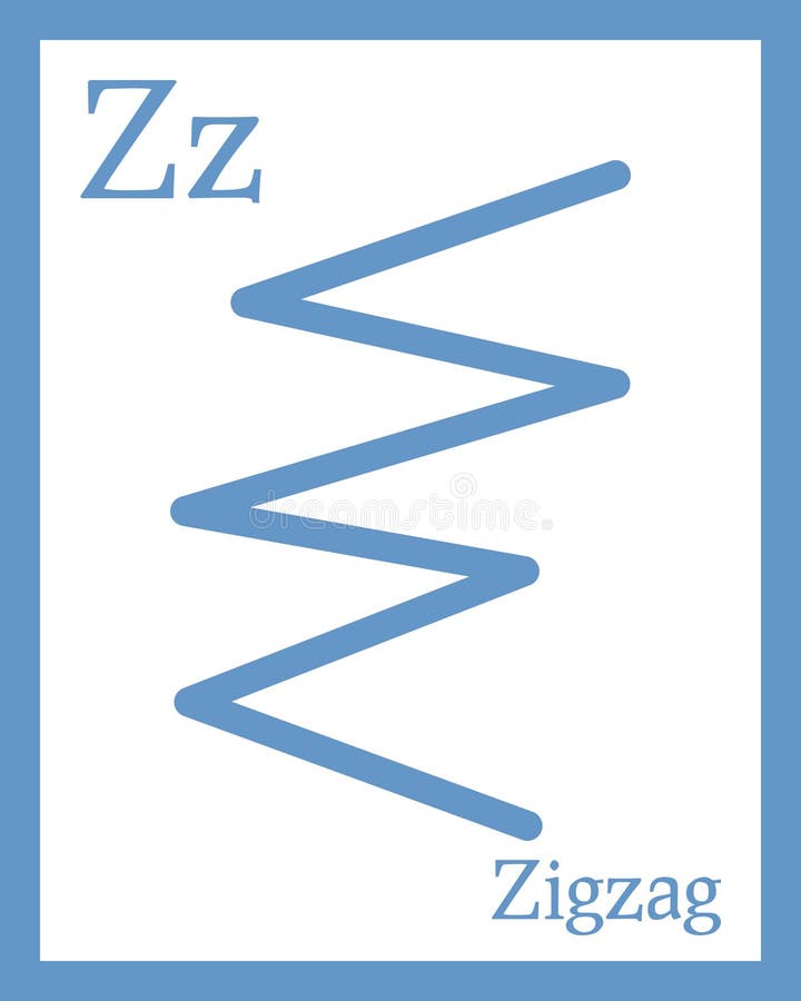Zigzag Alphabet Stock Illustrations – 724 Zigzag Alphabet Stock ...