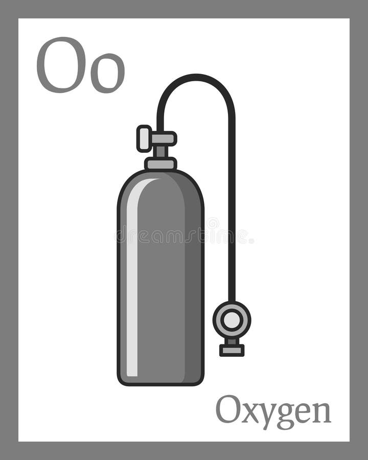 3d Oxygen Card of the Periodic Table of Elements Stock Illustration ...