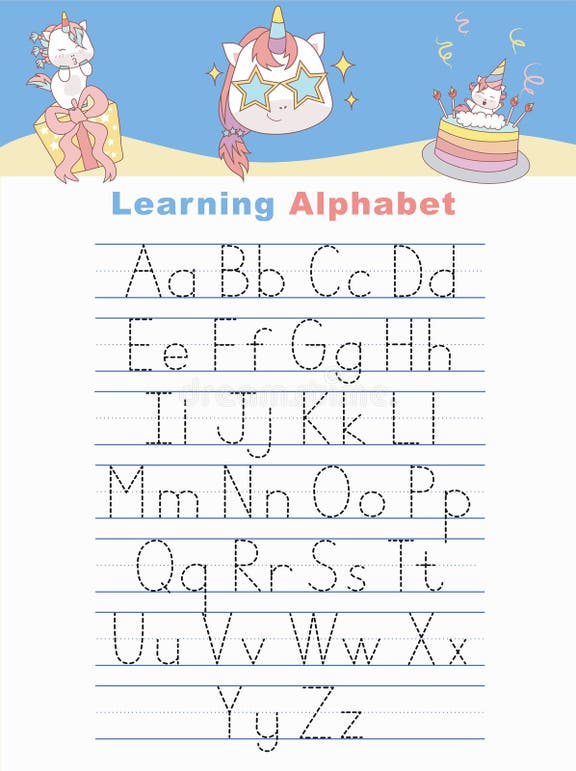 100 Learning Alphabet stock illustration. Illustration of kids - 382733729