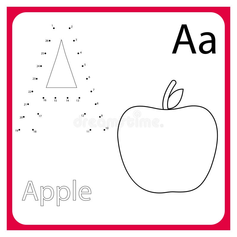 Learning Alphabet. Worksheet. Learning a Letter . Painting Page. Vector ...