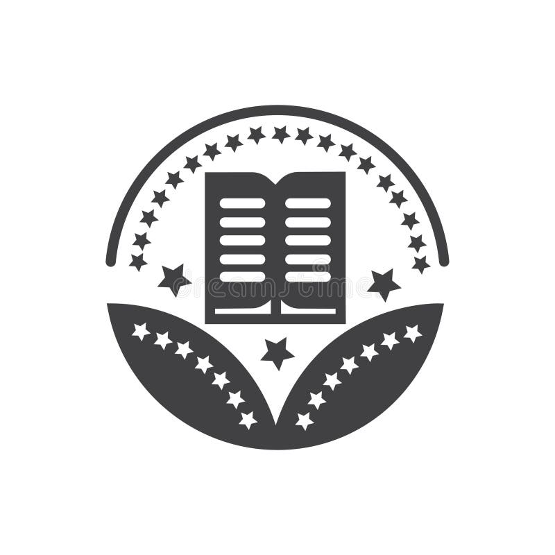 Learning Award Sign Symbol- Vector Education Sign Stock Illustration ...