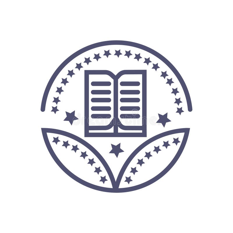 Learning Award Sign Symbol- Vector Education Sign Stock Illustration ...