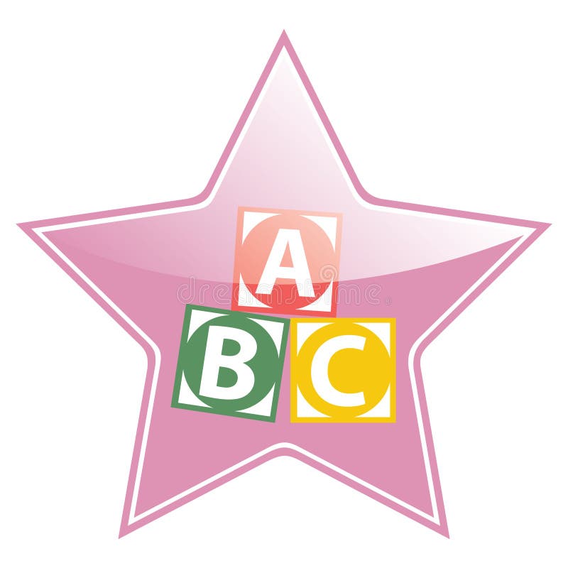 Learning Blocks. Vector Illustration Decorative Design Stock Vector ...