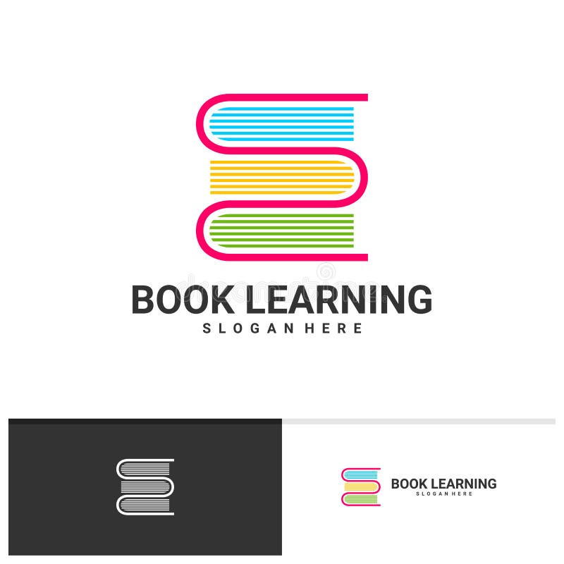 Learning Book Logo Vector Template, Creative Book Logo Design Concepts ...