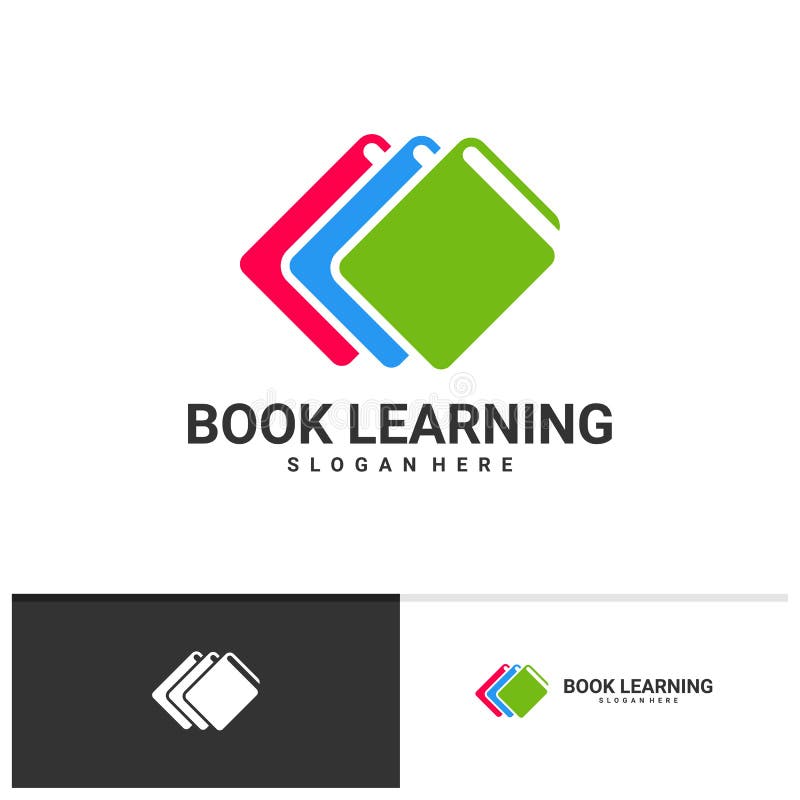 Learning Book Logo Vector Template, Creative Book Logo Design Concepts ...