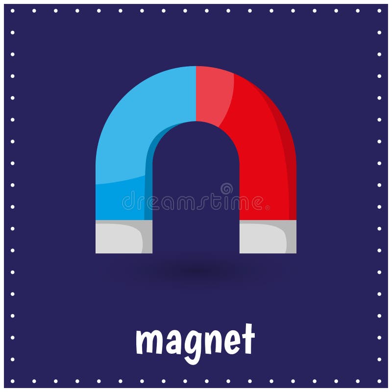 Learning Cards for Kids. Magnet Stock Vector - Illustration of study ...