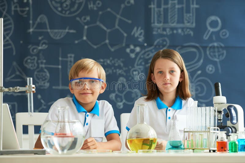 Learning chemistry stock photo. Image of discovery, girl - 109974512
