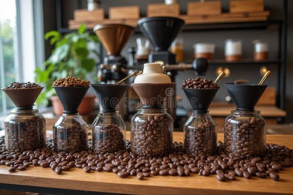 Coffee Visual Guide: Understanding Production Process Stock ...