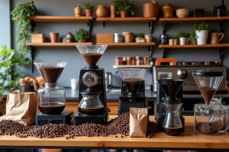 Visual Guide of Coffee Process in Learning Journey Stock Illustration ...