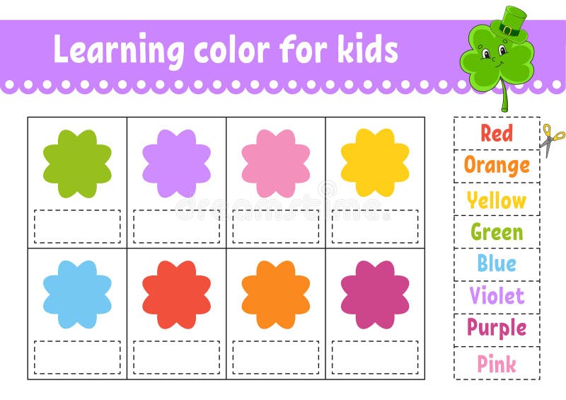 Learning Color for Kids. Education Developing Worksheet. Activity Page ...