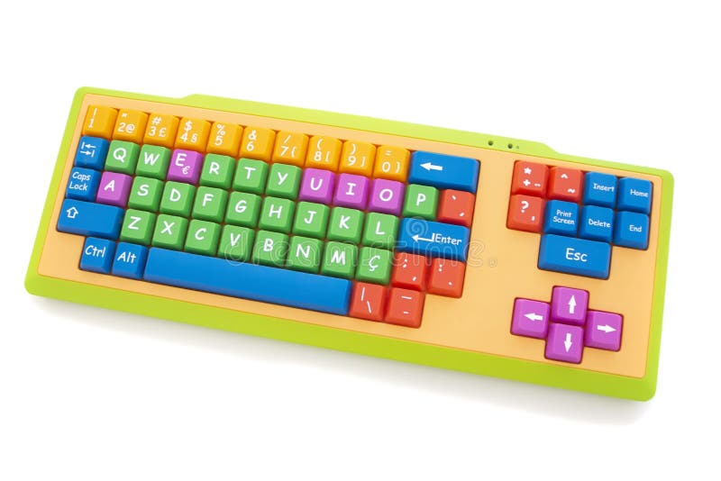 Wireless Keyboard And Colorful Figures Free Photo