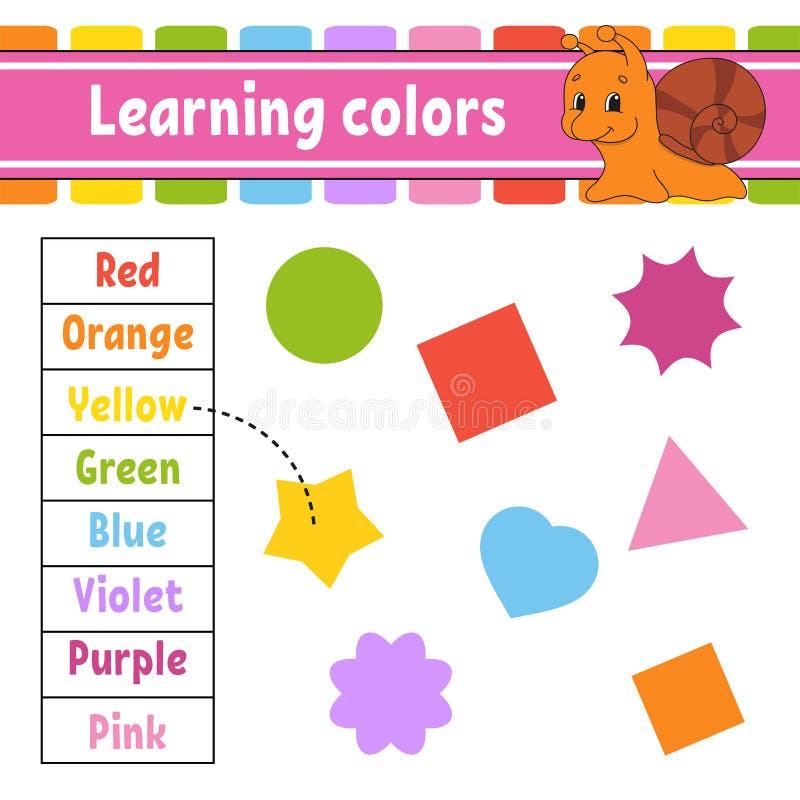 Learning Colors. Education Developing Worksheet. Activity Page with ...