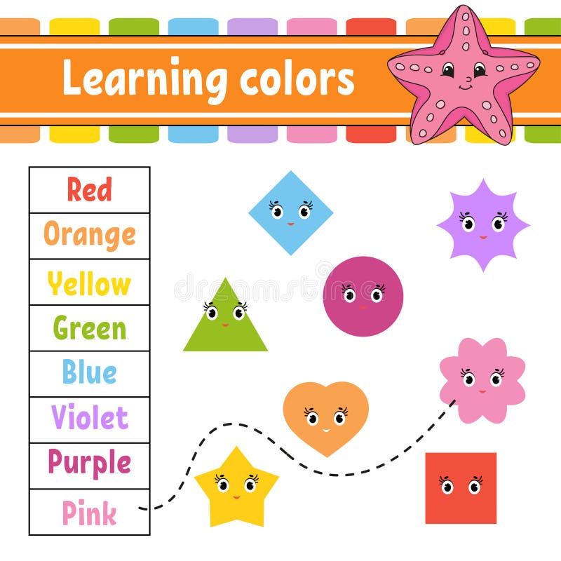 Learning Colors. Education Developing Worksheet. Activity Page with ...