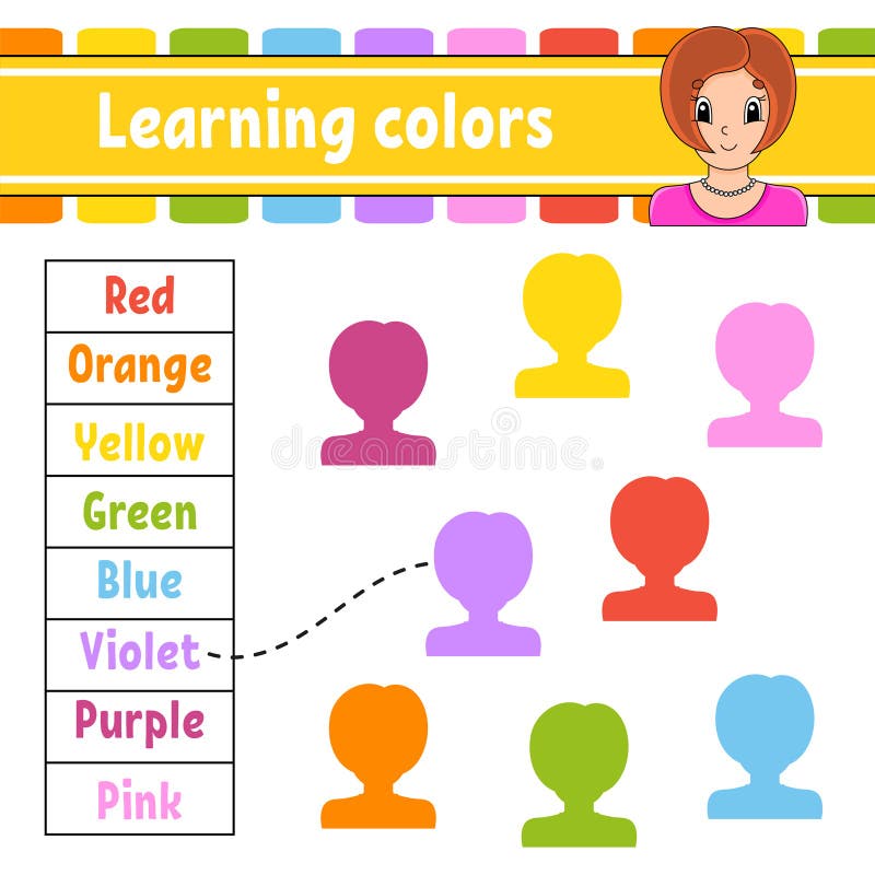 Learning Colors. Education Developing Worksheet. Activity Page with ...