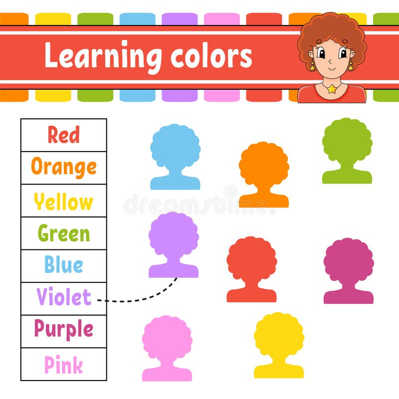 Learning Colors. Education Developing Worksheet. Activity Page with ...