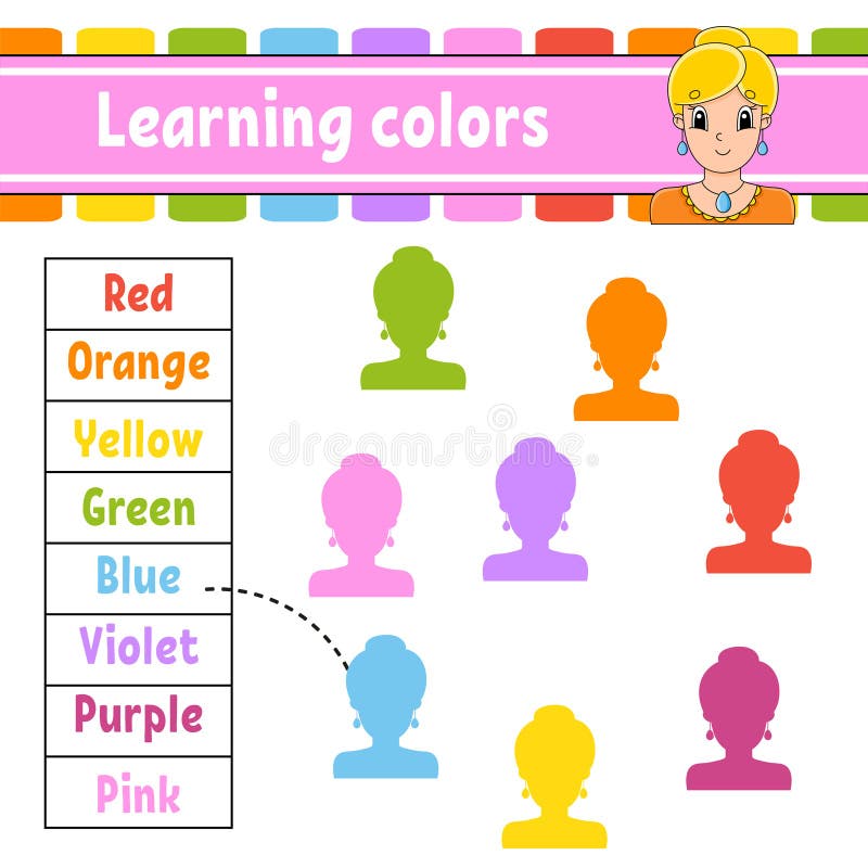 Learning Colors. Education Developing Worksheet. Activity Page with ...