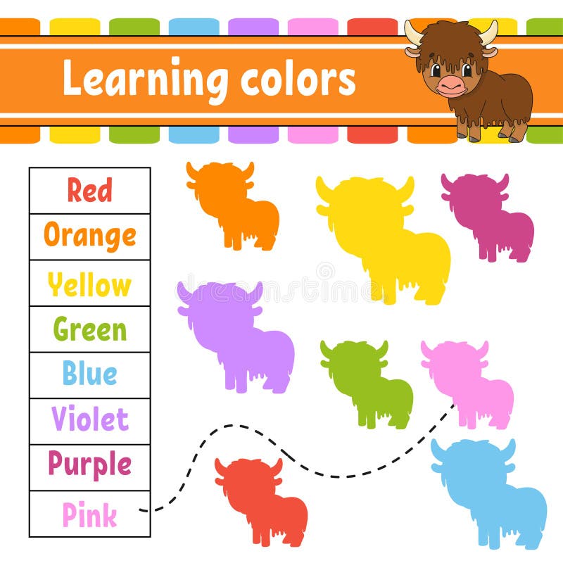 Learning Colors. Education Developing Worksheet. Activity Page with ...