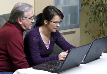 Learning Computers stock image. Image of reading, notebook - 8356601