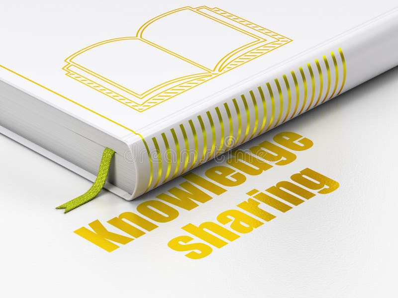 Learning Concept: Book Book, Knowledge Sharing on White Background ...