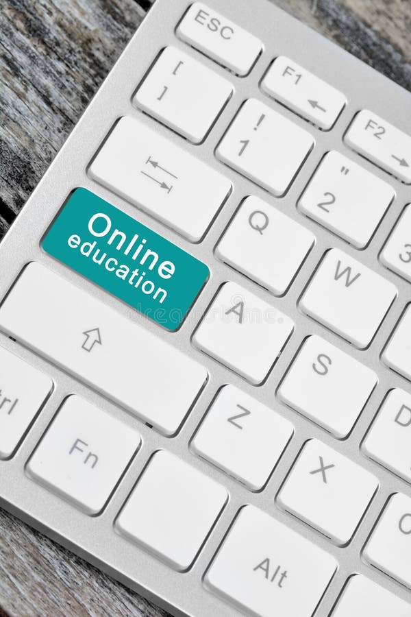 Learning Concept: Computer Keyboard with Word Online Education Stock ...