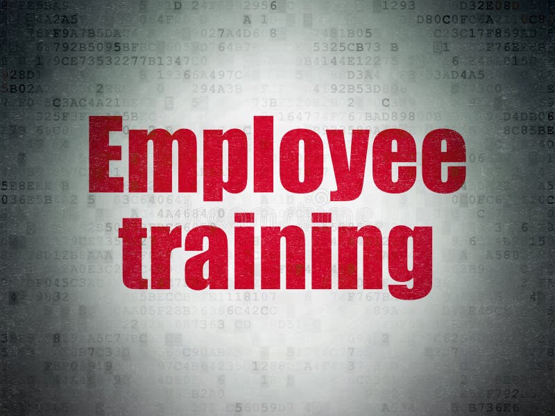Learning Concept: Employee Training on Digital Data Paper Background ...
