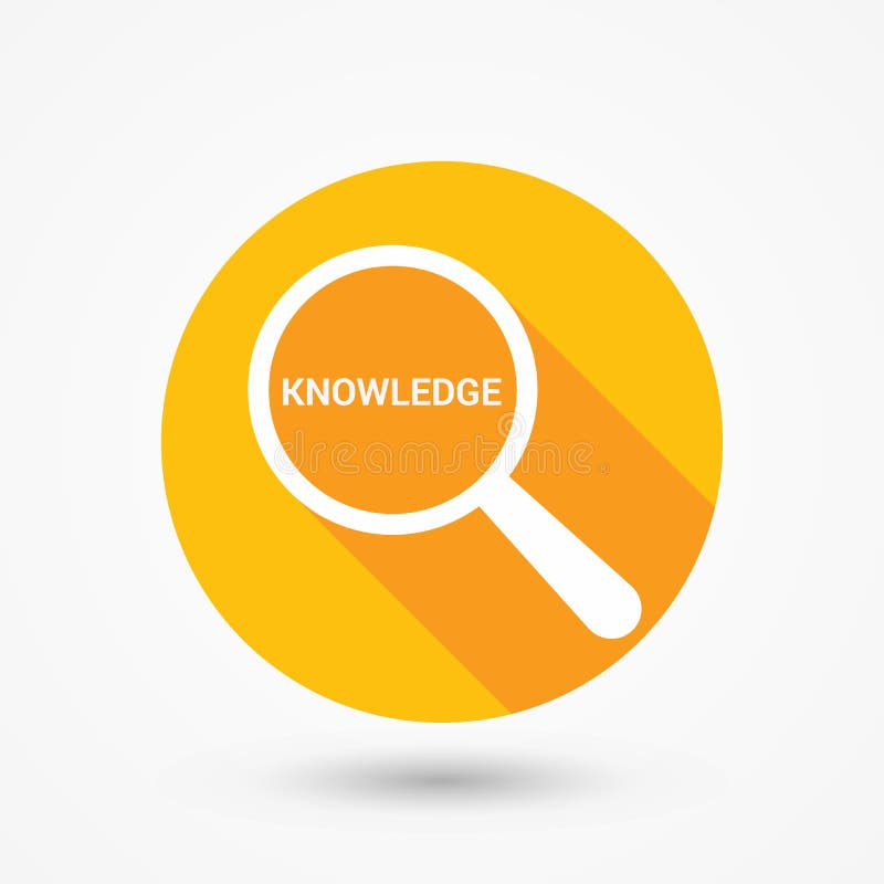 Learning Concept: Magnifying Optical Glass with Words Knowledge Stock ...